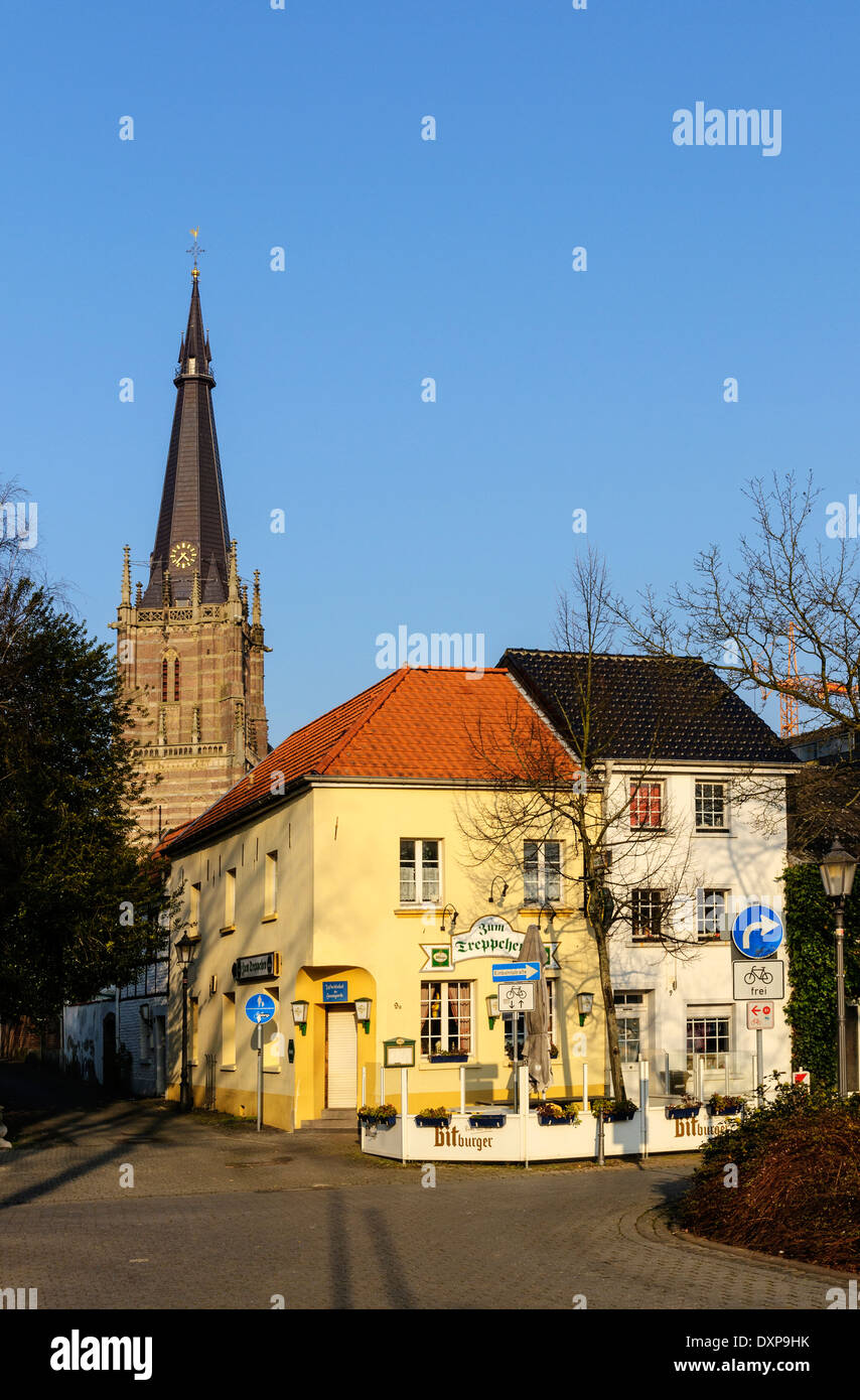 Erkelenz, view from Franziskanerplatz looking towards St. Lambertus ...