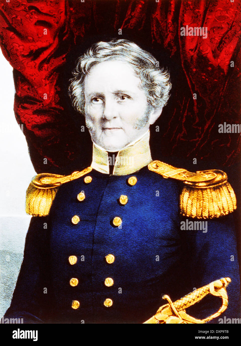 Vintage portrait of Winfield Scott Stock Photo - Alamy