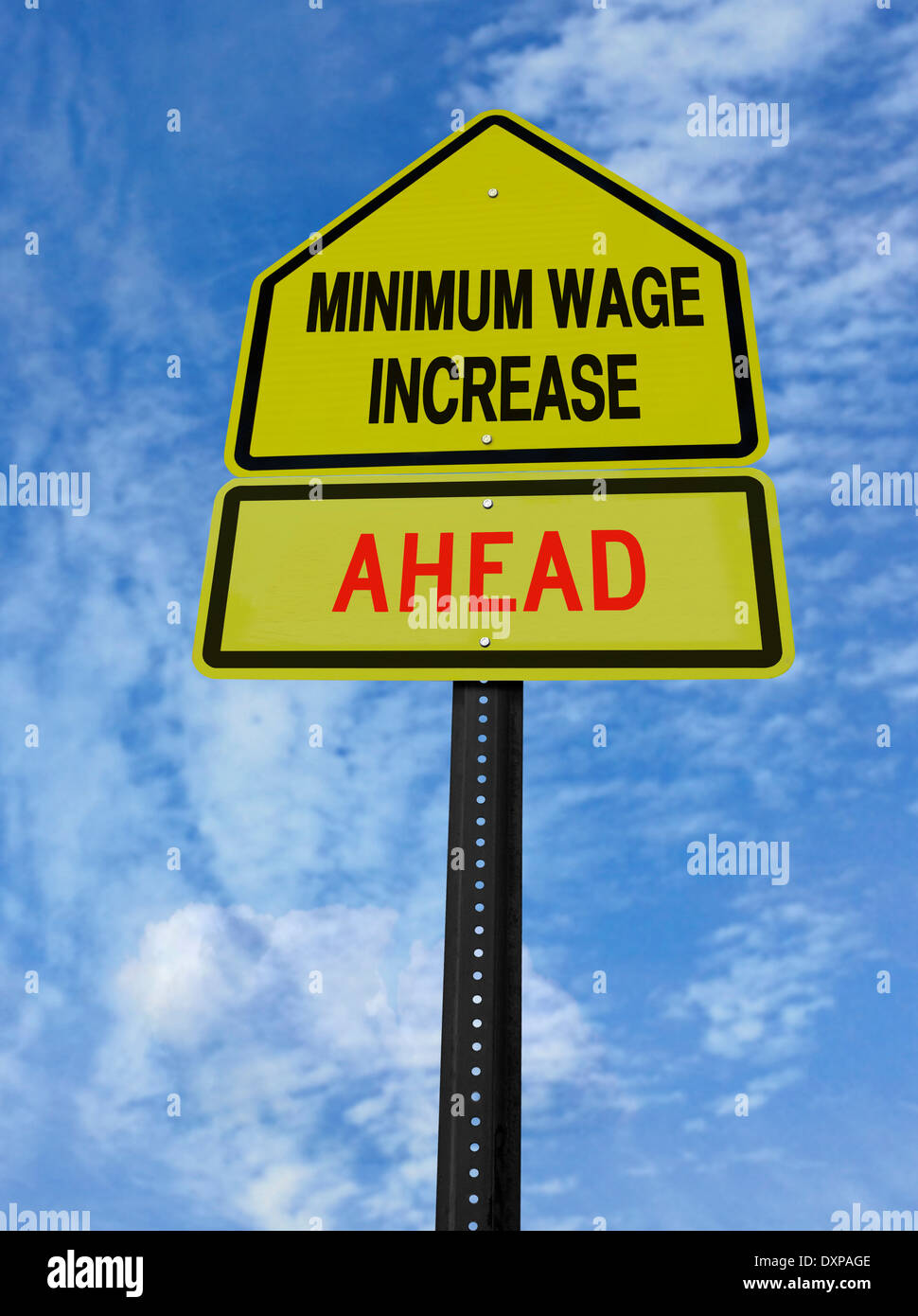 Raise minimum wage sign hi-res stock photography and images - Alamy