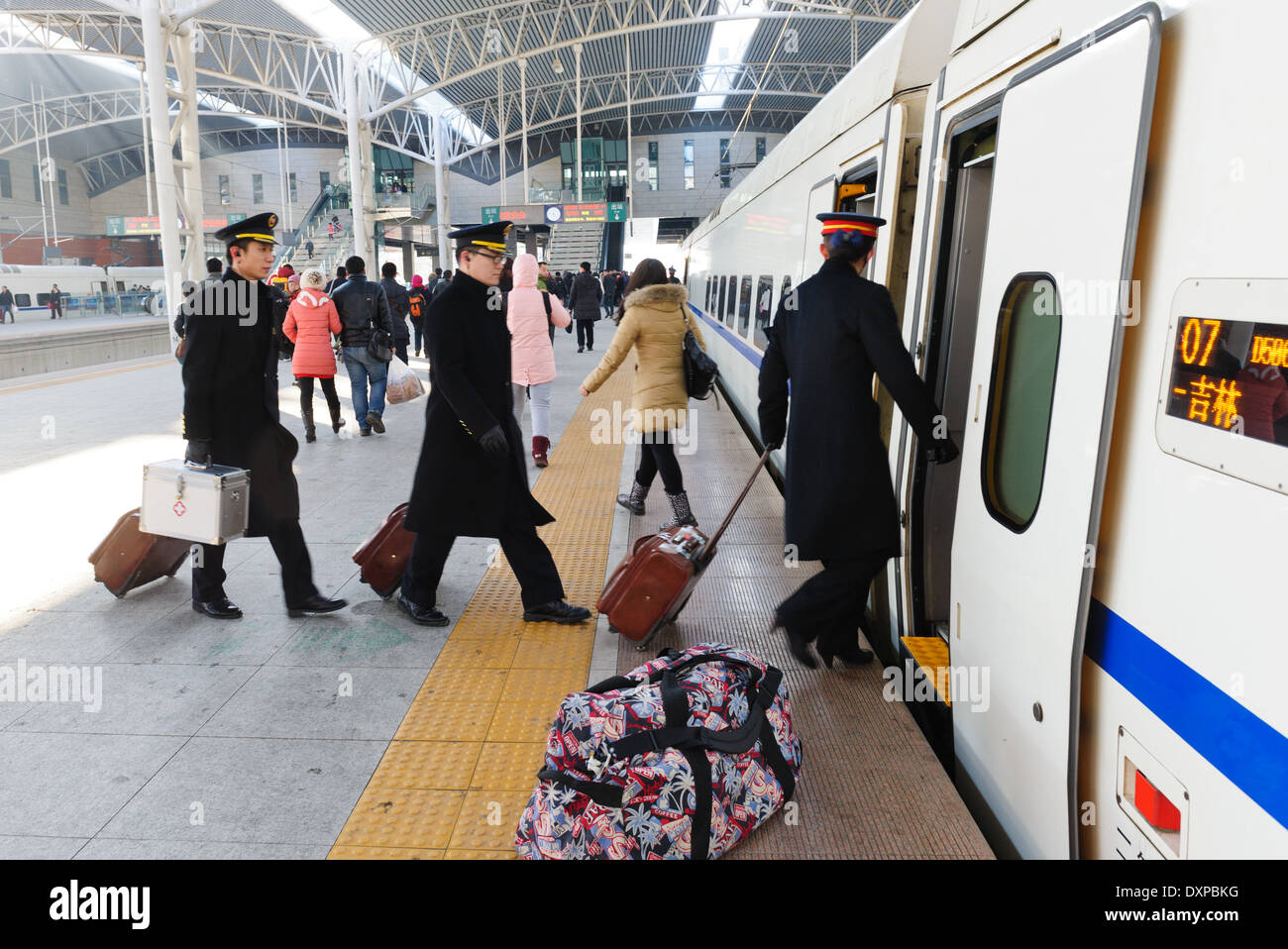 Crew high speed train train hi-res stock photography and images - Alamy