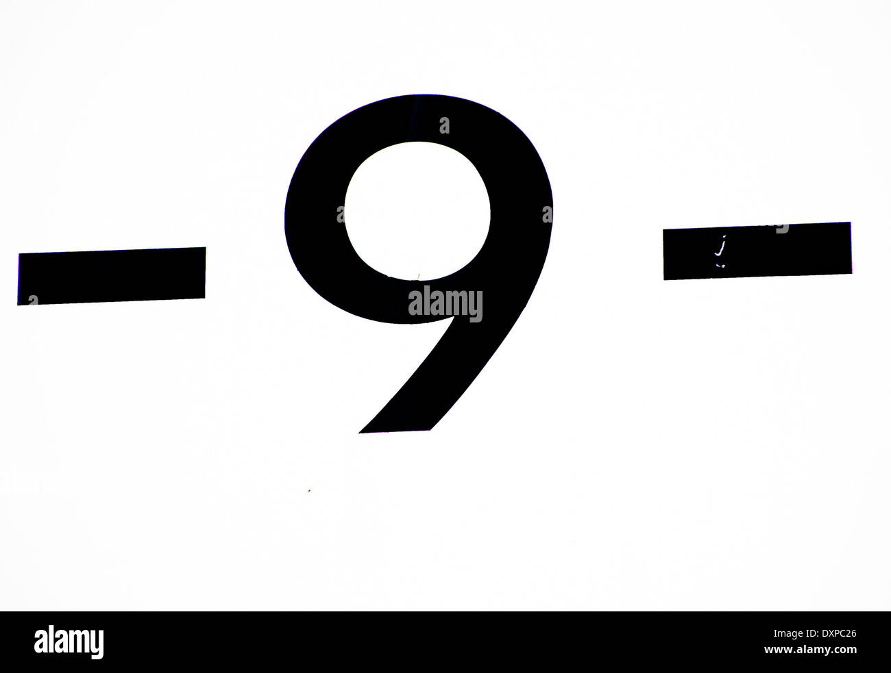 Number 9 nine Stock Photo - Alamy