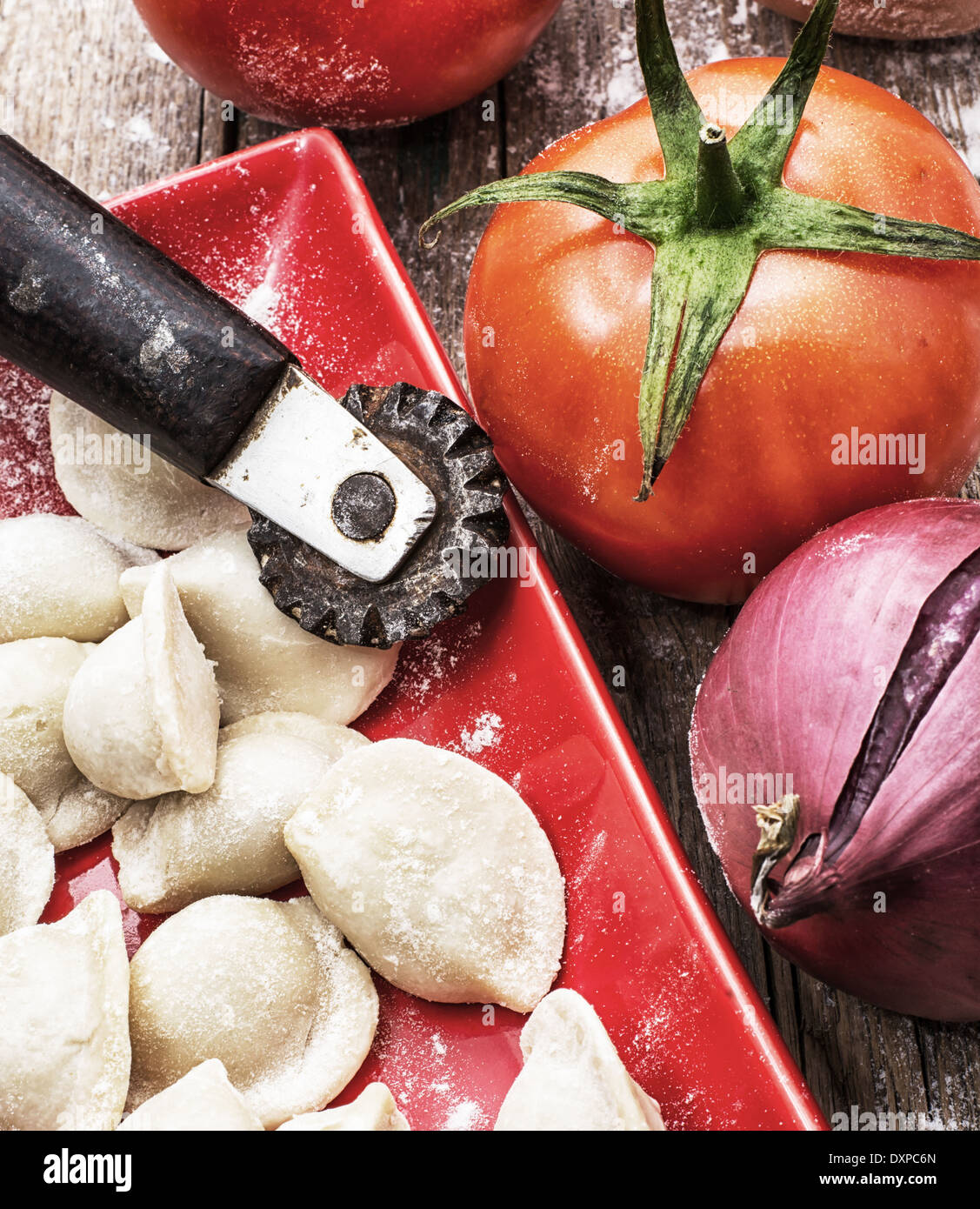 process of making ravioli at home Stock Photo - Alamy