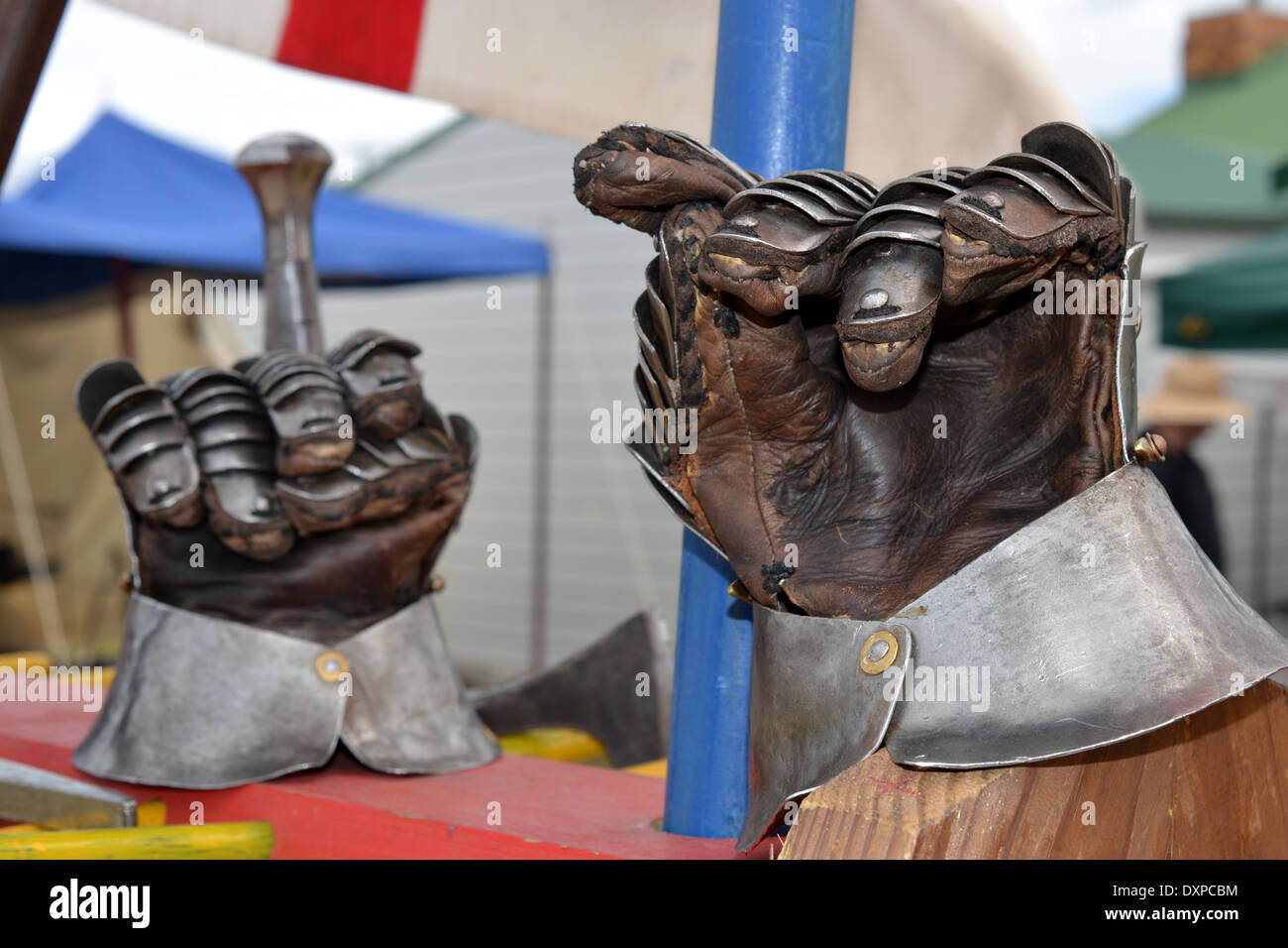 14th Century Medieval Gauntlets Stock Photo - Alamy