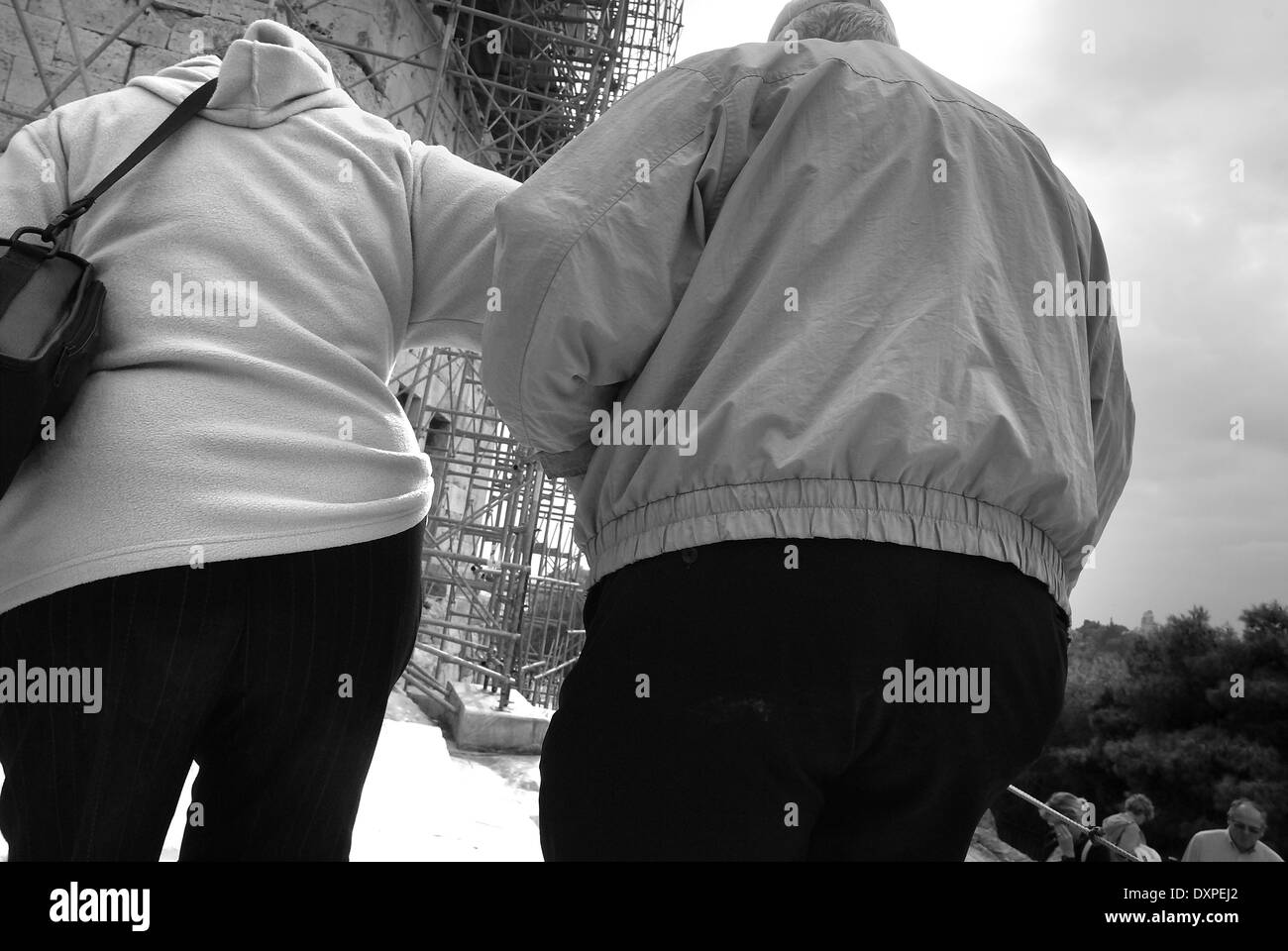 Tourists location Black and White Stock Photos & Images - Alamy