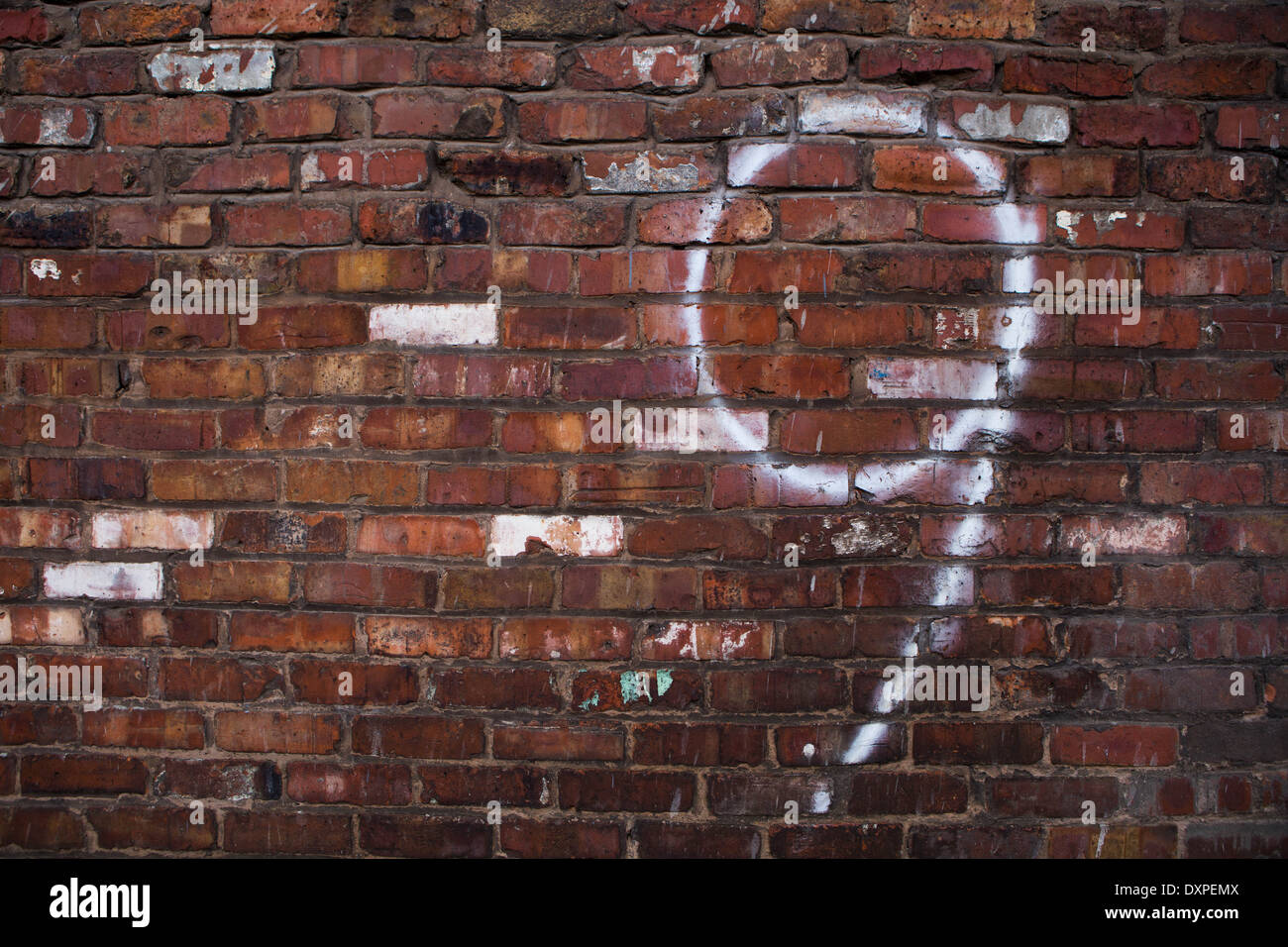 Number 9 painted on a red brick wall Stock Photo - Alamy