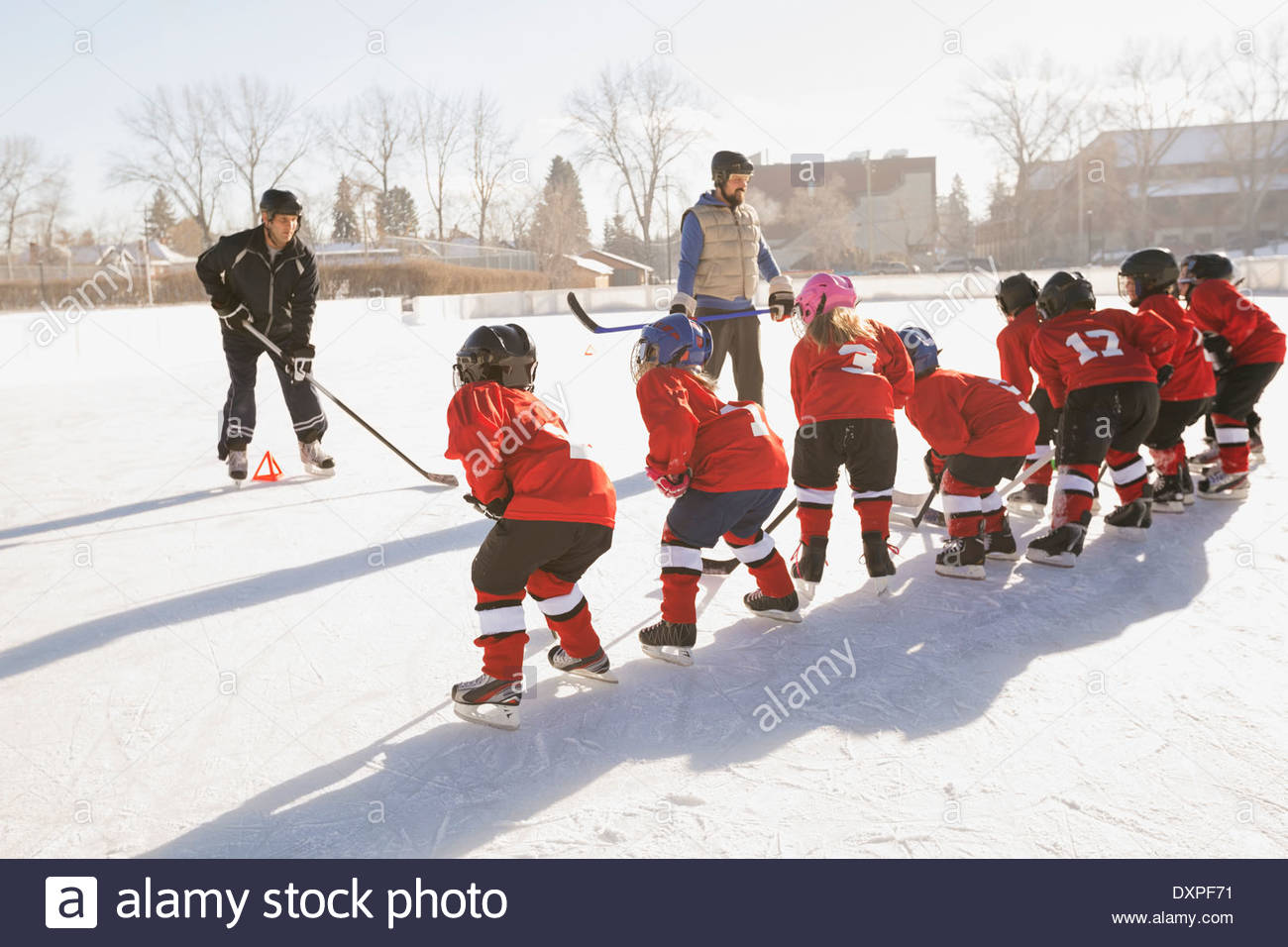 Ice players hockey coach hi-res stock photography and images - Alamy