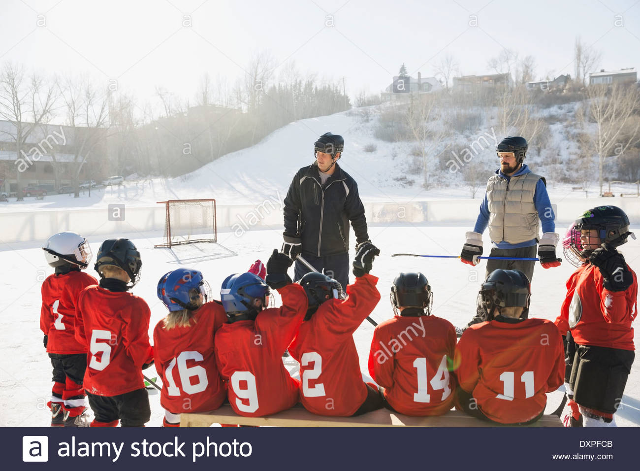 Sports team uniform boys girls coach hi-res stock photography and ...