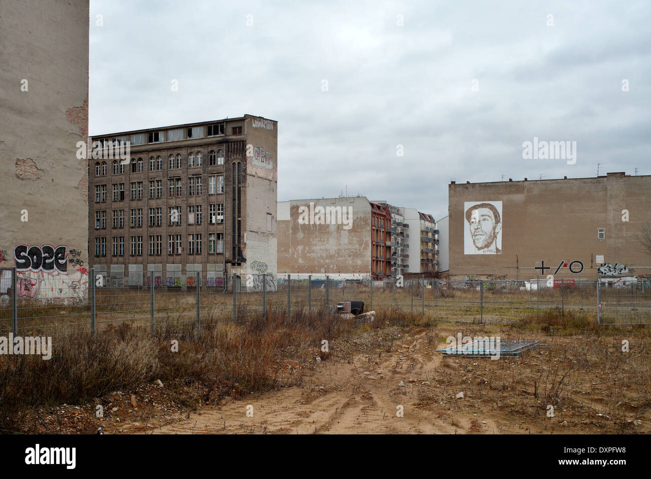 Berlin, Germany, Brachflaeche and old buildings Stock Photo - Alamy