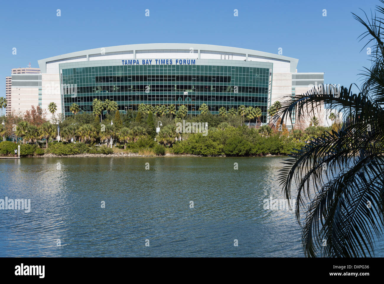 Tampa Bay Times Forum and Hillsborough River, Tampa, FL Stock Photo - Alamy