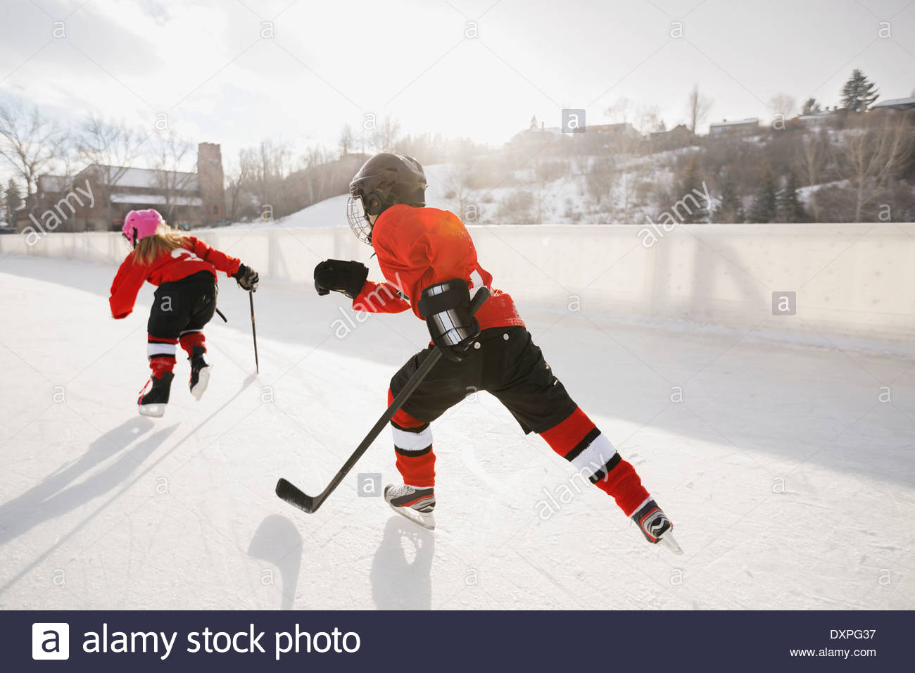 Ice skating rink helmet hi-res stock photography and images - Alamy