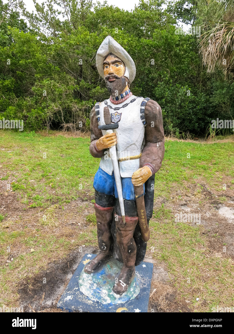 Conquistador Figure in Ponce de Leon Park, Punta Gorda, FL, USA Stock ...