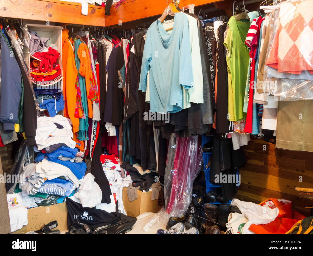 Disorganized Storage Closet