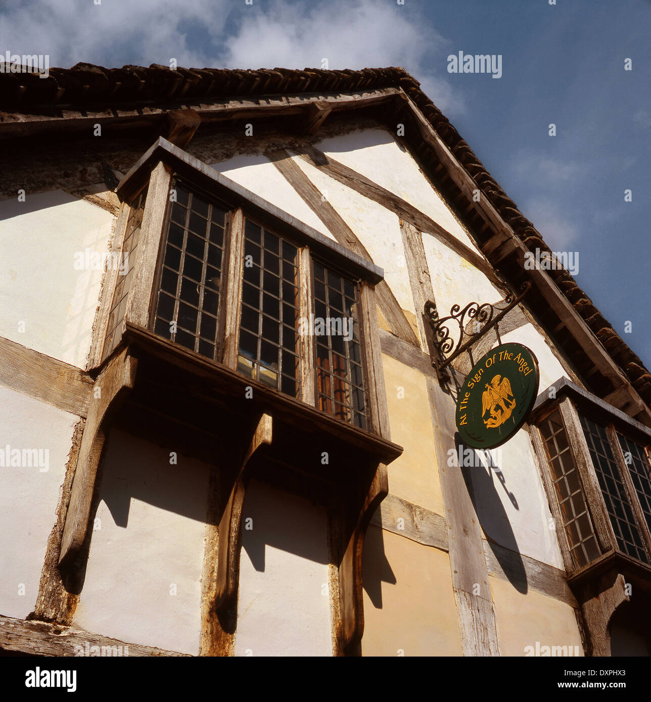 At the Sign of Angel hotel and restaurant Laycock Stock Photo - Alamy