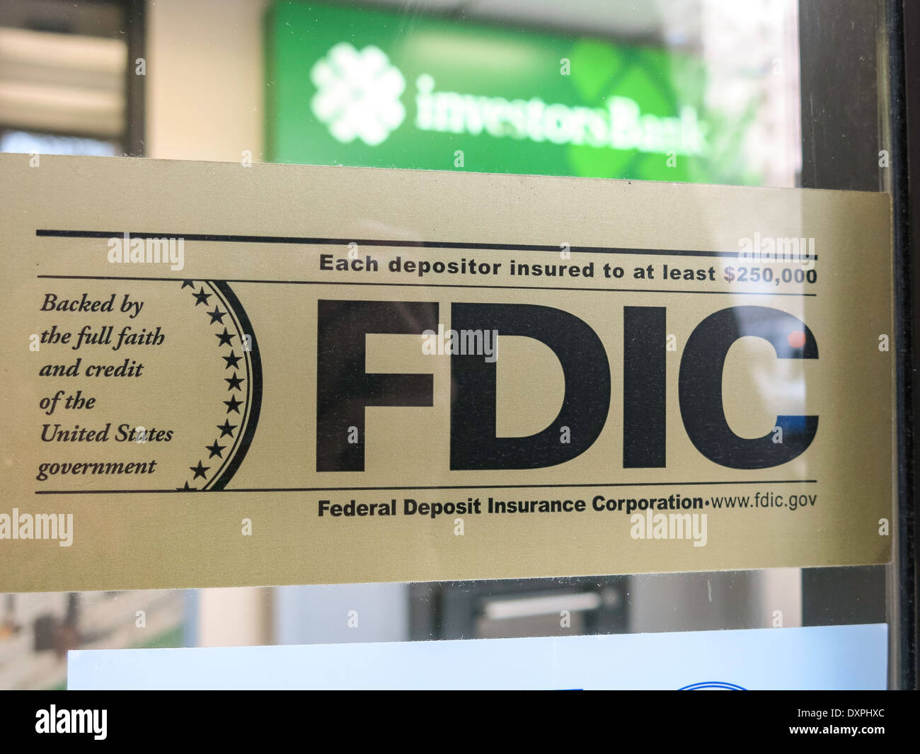Fdic sign bank hi-res stock photography and images - Alamy
