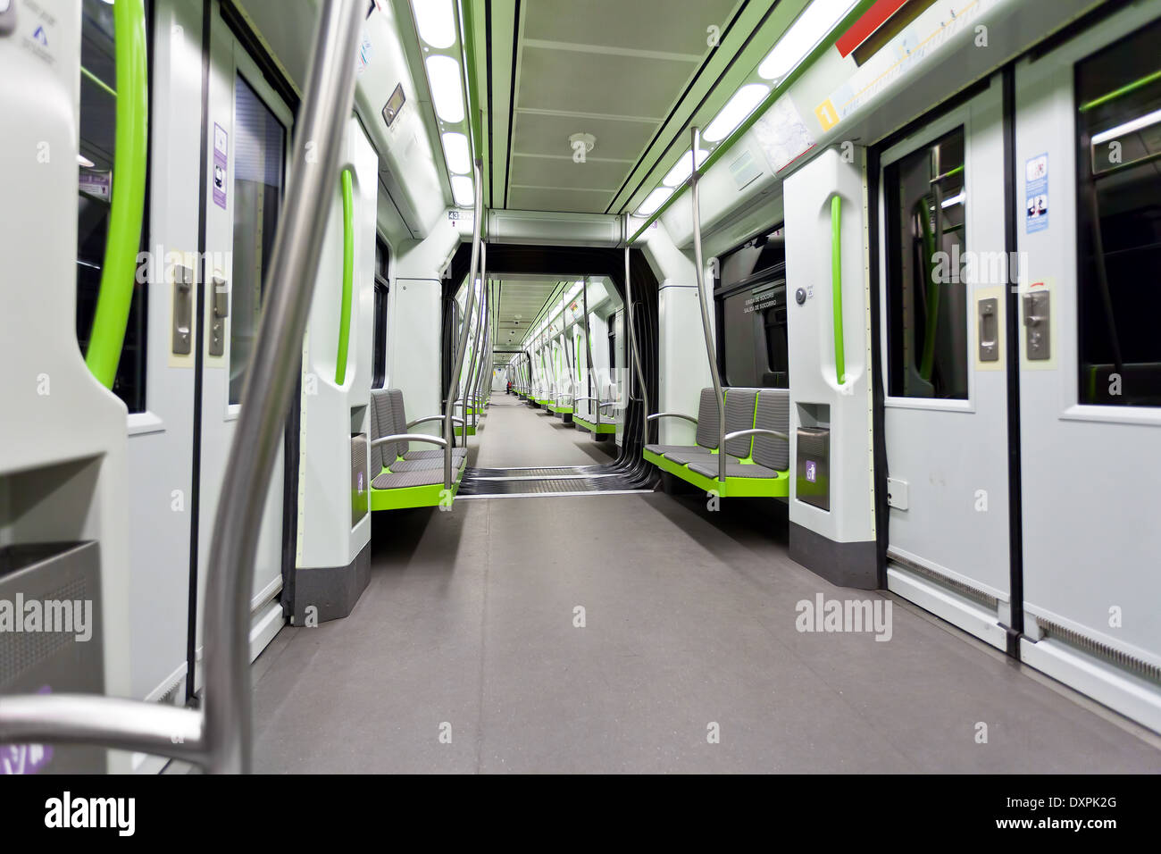 Empty subway car train hi-res stock photography and images - Alamy