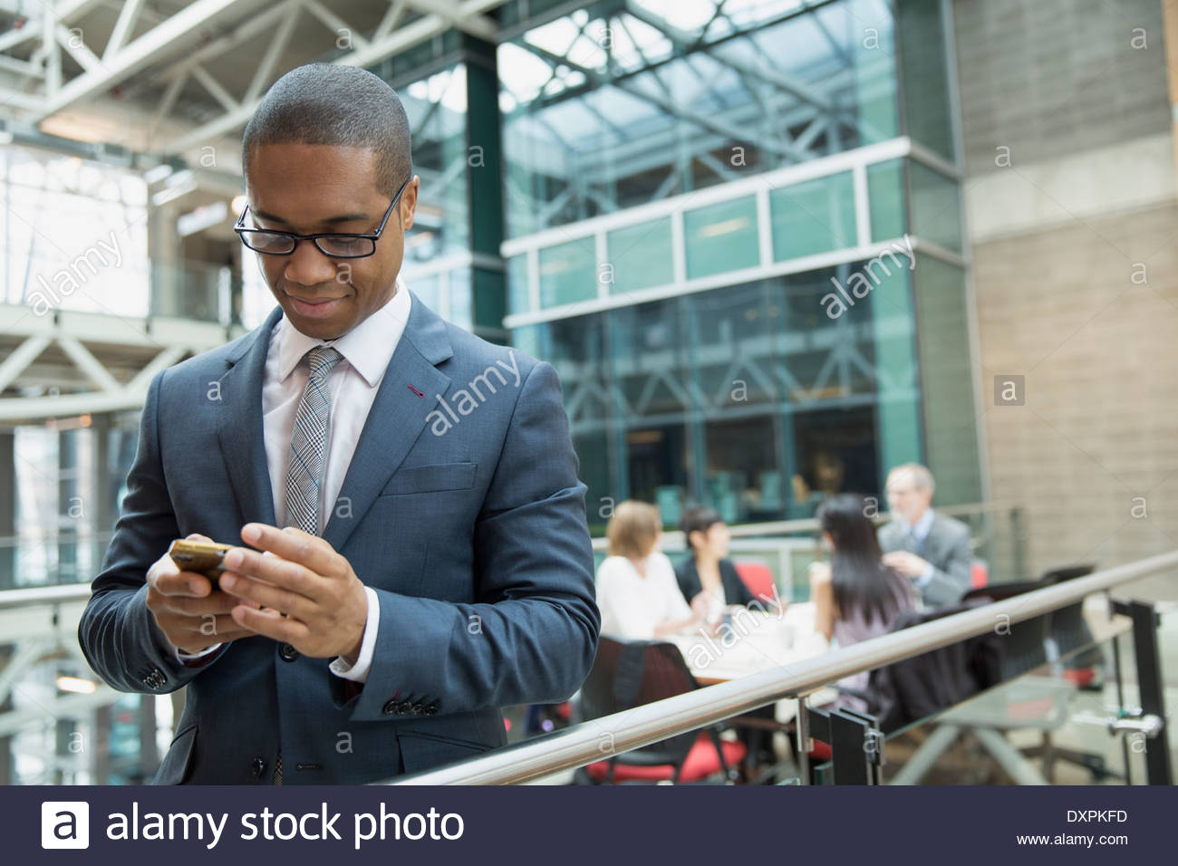 Asian man cell phone looking reading texting messaging woman hi-res ...
