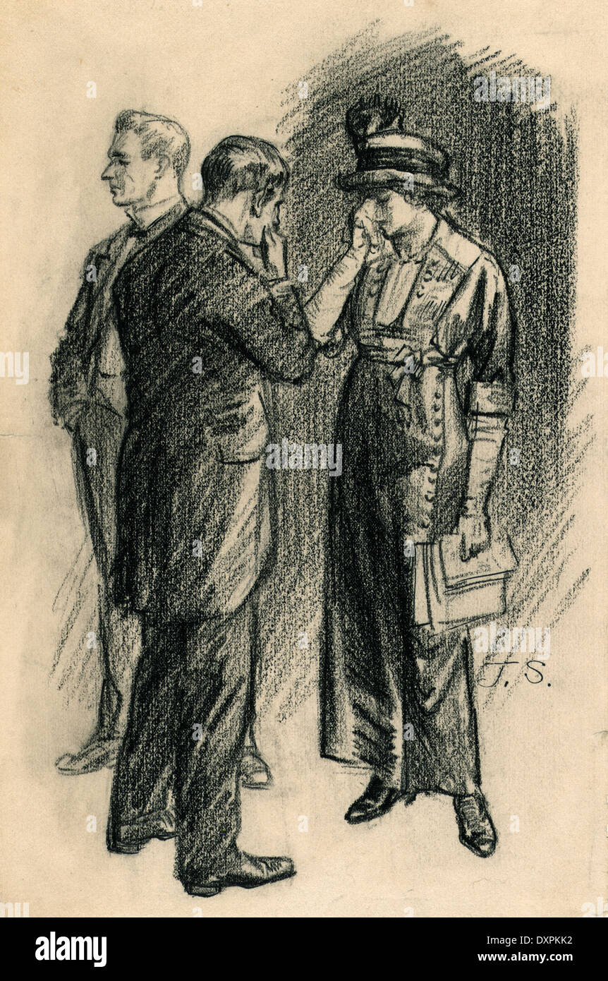 TOLD HER THE BILL WAS LOST...1913 drawing - see Description below Stock ...