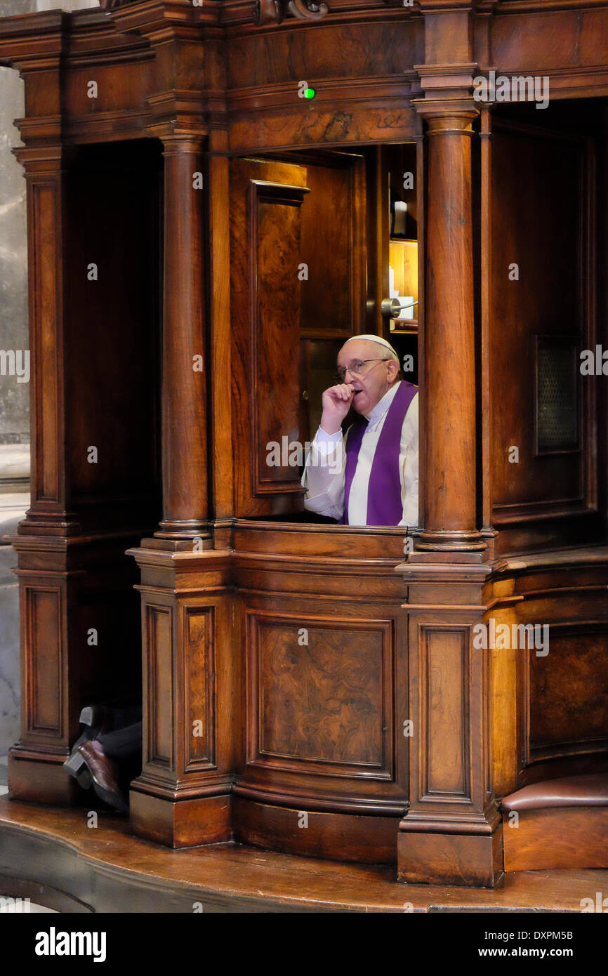St. Peter's Basilica, Vatican, Rome, Italy. 28th March, 2014. The Pope ...