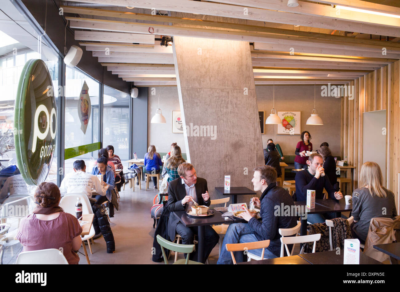Pod cafe, London, UK Stock Photo - Alamy