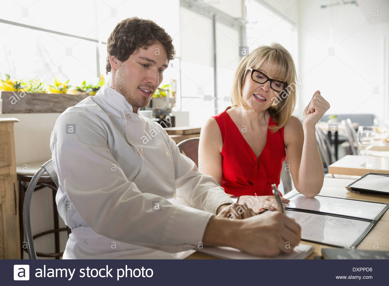 Chef menu planning hi-res stock photography and images - Alamy