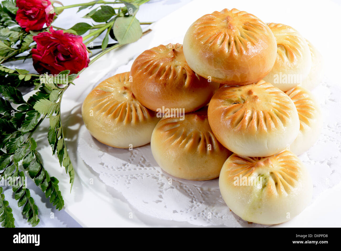 White rose dumplings hi-res stock photography and images - Alamy