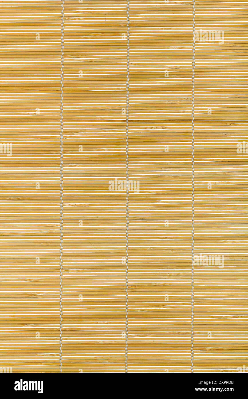 Yellow bamboo mat, background Stock Photo - Alamy