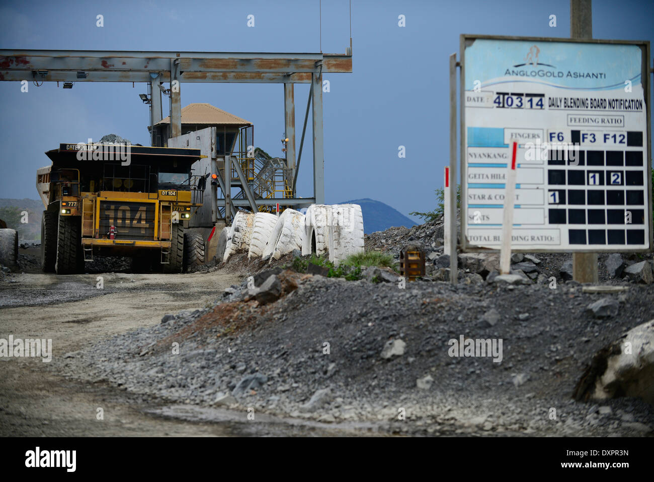 TANZANIA Geita Gold Mine, open-cast gold mine of company AngloGold ...