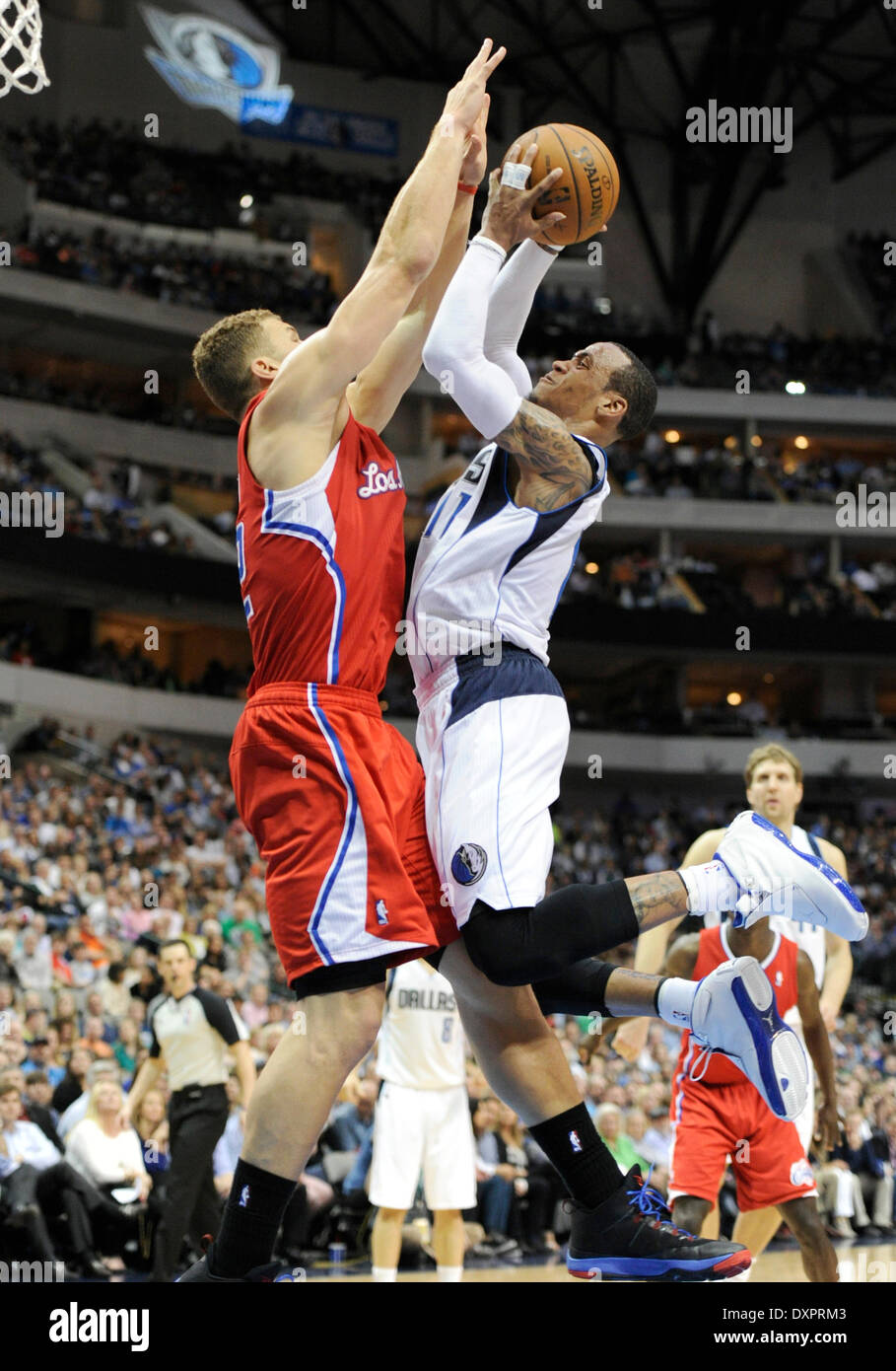 Dallas, TX, USA . 27th Mar, 2014. Dallas Mavericks guard Monta Ellis ...