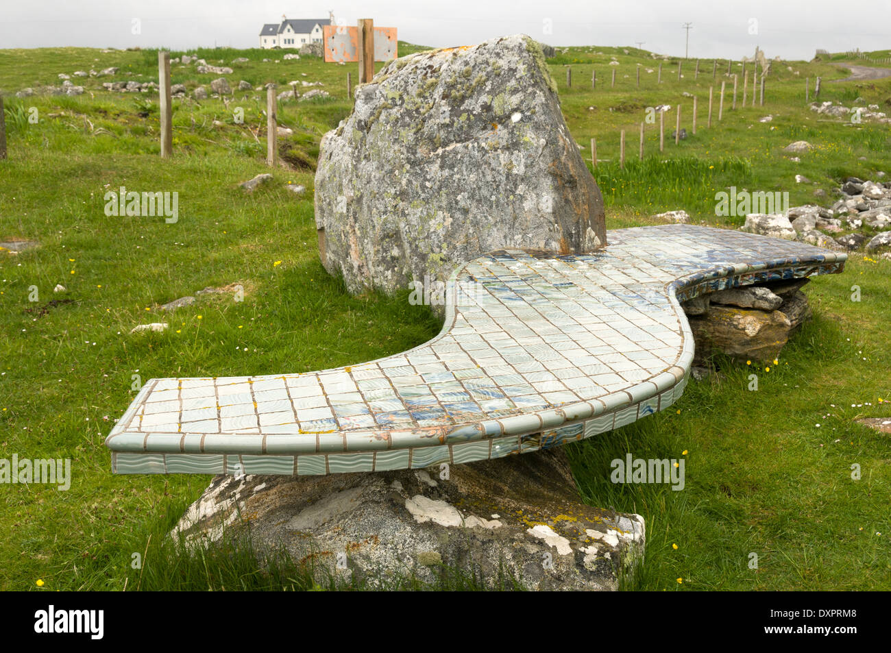 'Reflections', a sculpture by Colin Mackenzie at Claddach Baleshare ...
