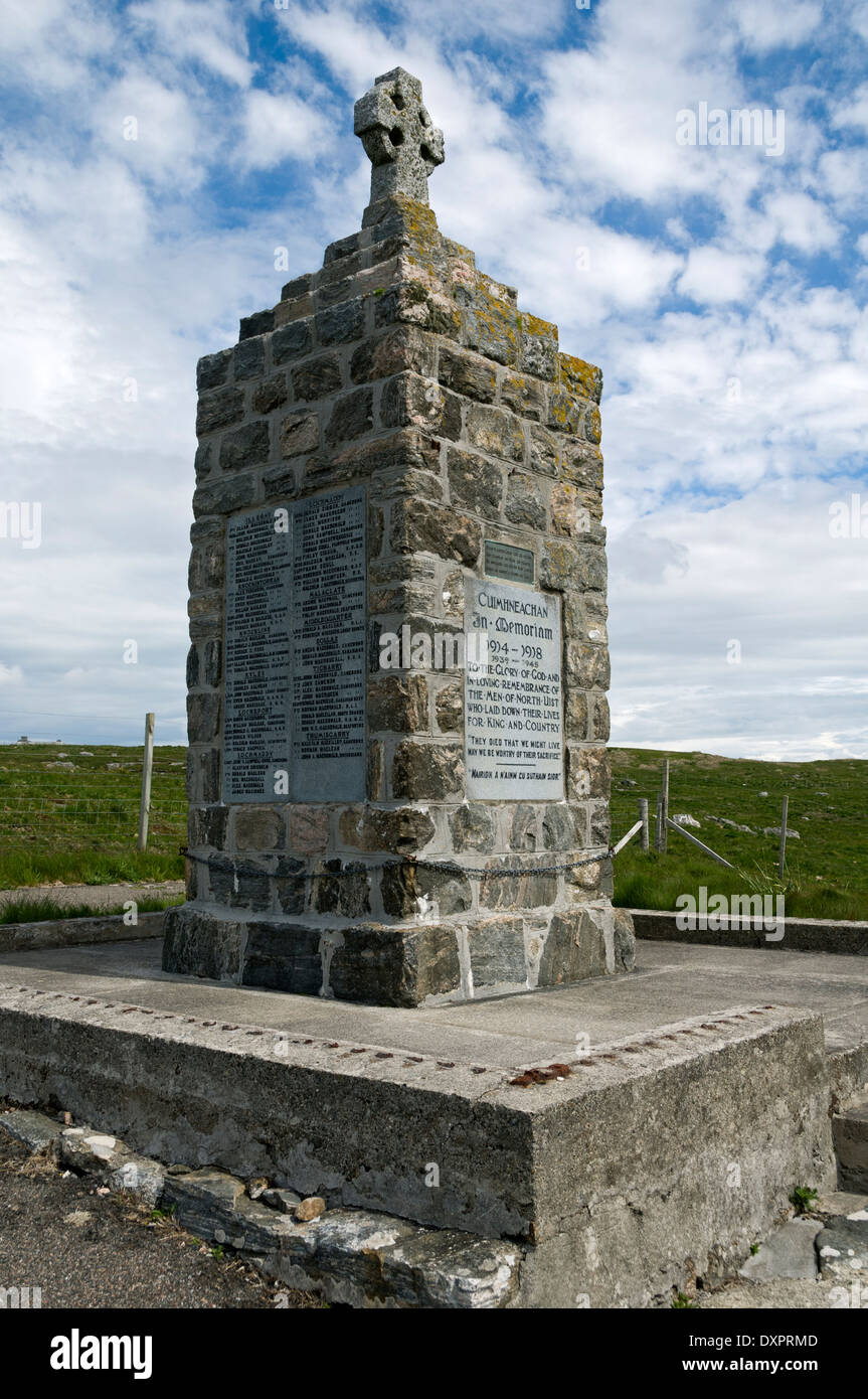 The War Memorial, near Clachan na Luib, North Uist, Western Isles ...