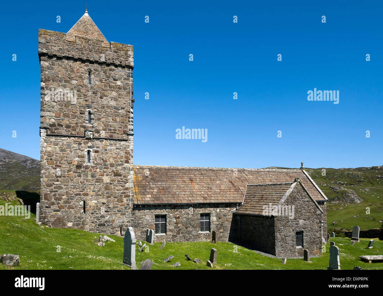 St Clement's Church (15th century) at Rodel (Roghadal), Harris, Western ...