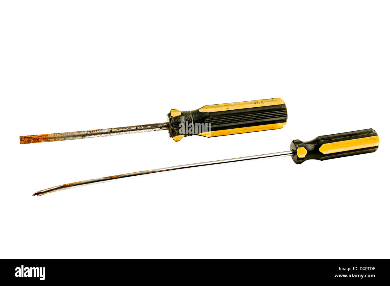 old hardware tools screwdrivers Stock Photo - Alamy