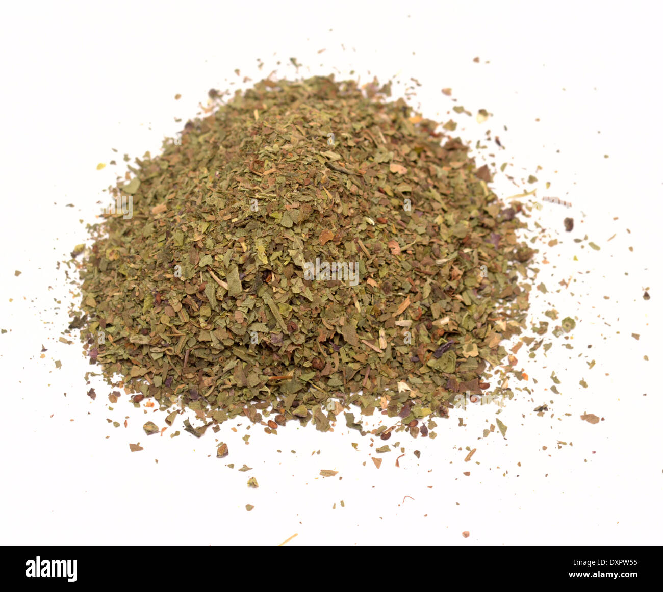 pile of dried seasoning on white Stock Photo - Alamy