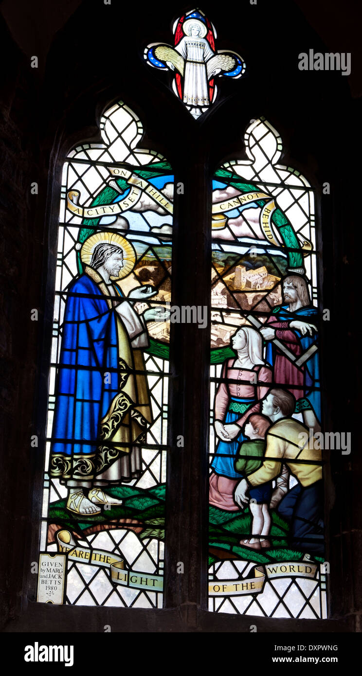 Stained glass in All Saints Church, Earls Barton, Northamptonshire ...