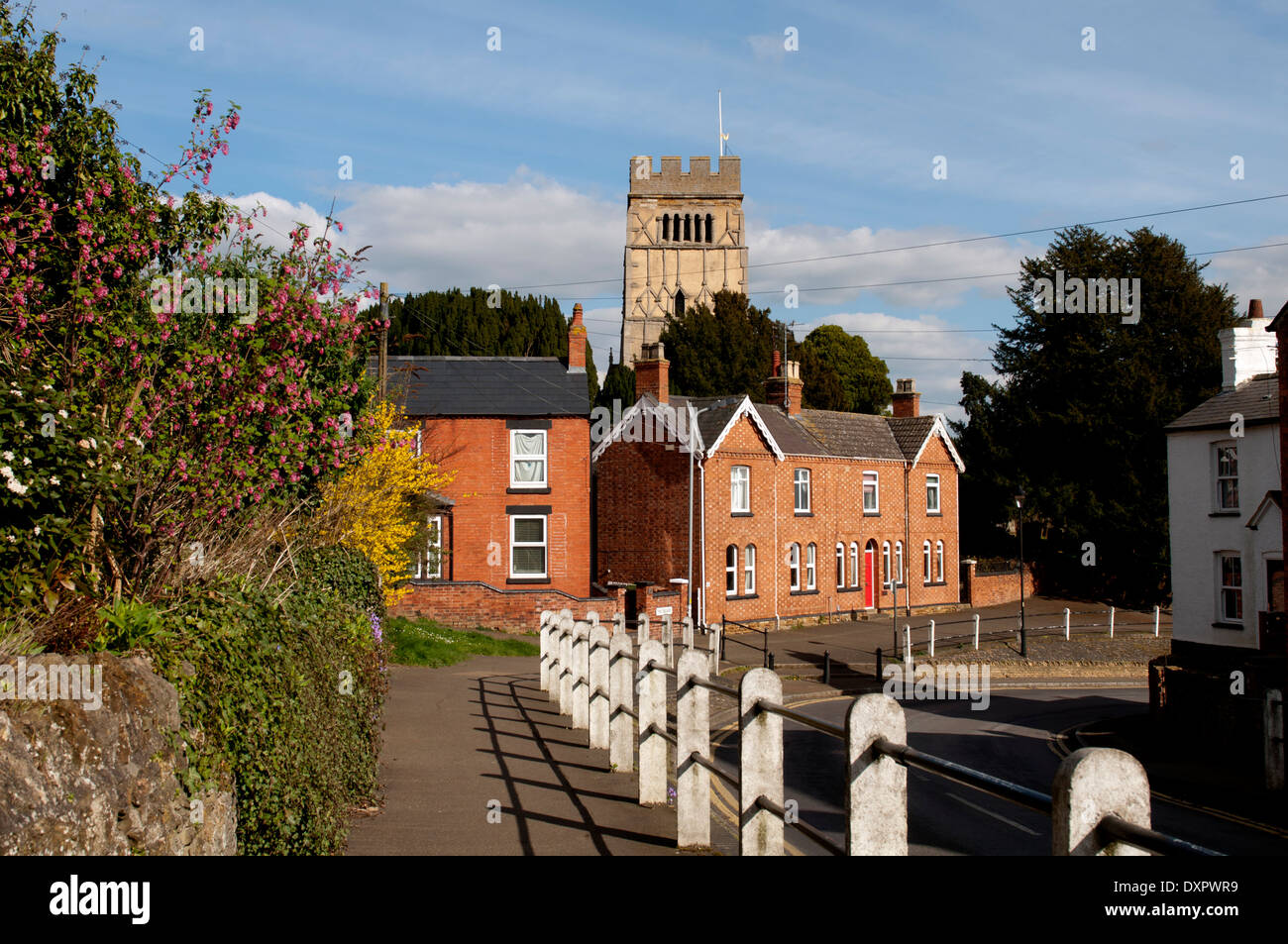 Earls Barton village and church, Northamptonshire, England, UK Stock ...