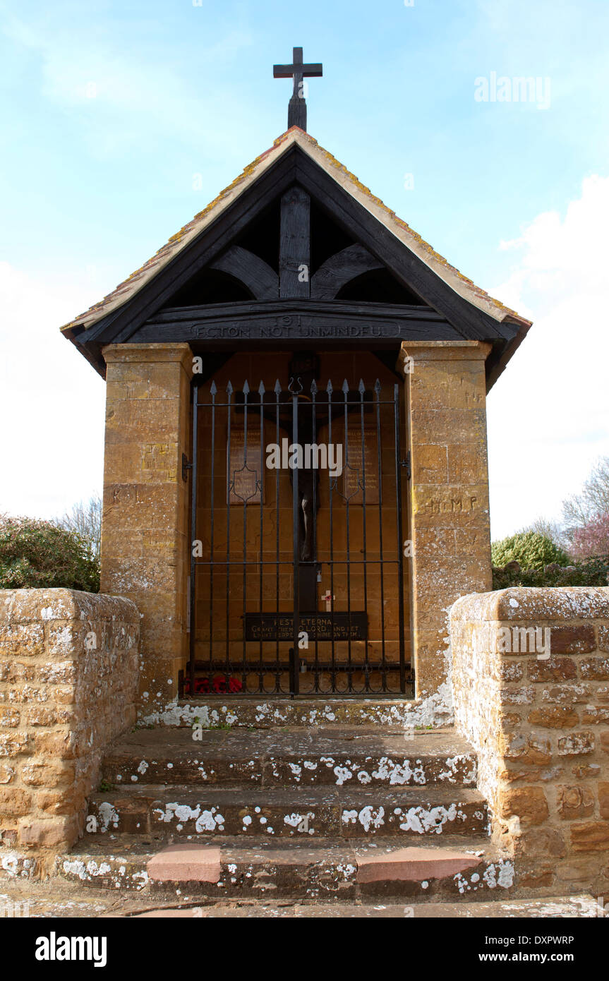 The War Memorial, Ecton, Northamptonshire, England, UK Stock Photo - Alamy