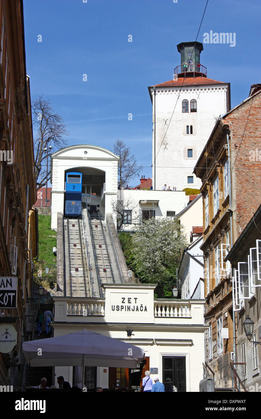 Zagreb Funicular, connecting the Ilica street with Strossmayer ...