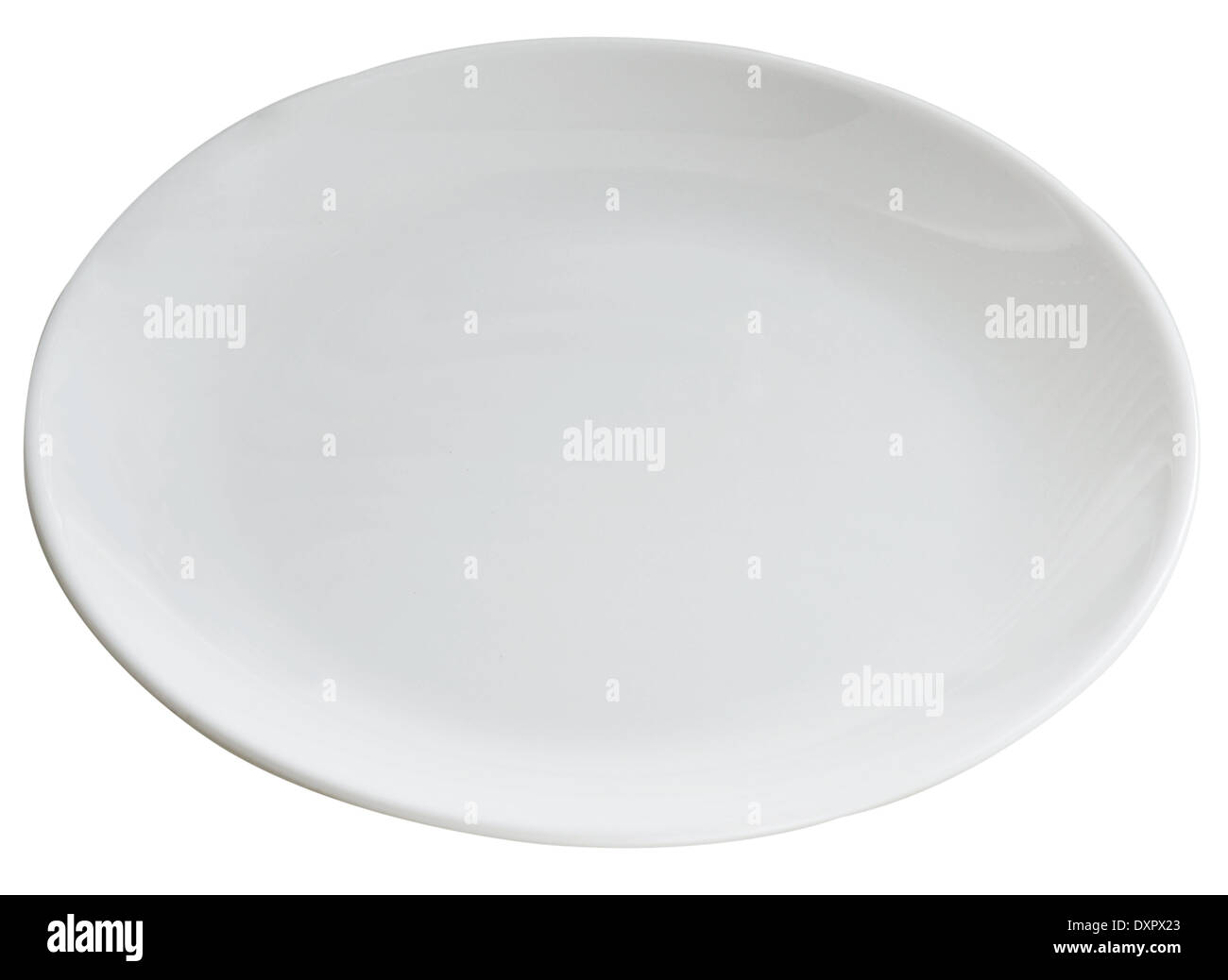 empty plate on white background Stock Photo - Alamy