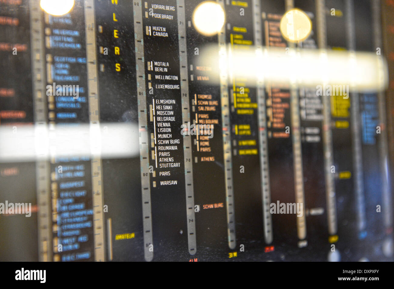 Antique Radios at the Hoswick Visitor Museum Shetland Scotland Stock ...