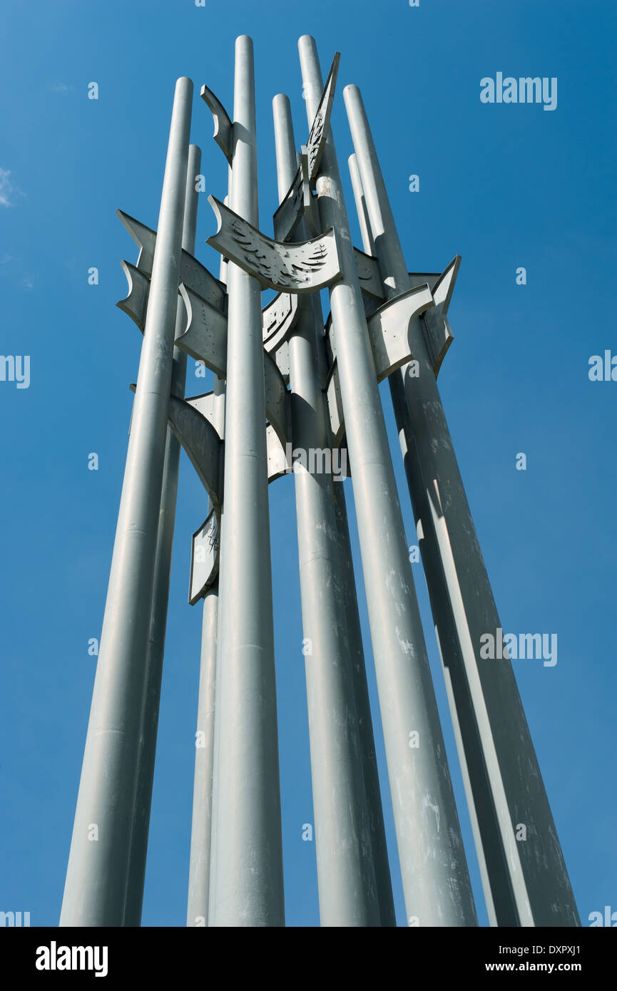 monument to the Battle of Grunwald (1410), Grunwald, Poland Stock Photo ...