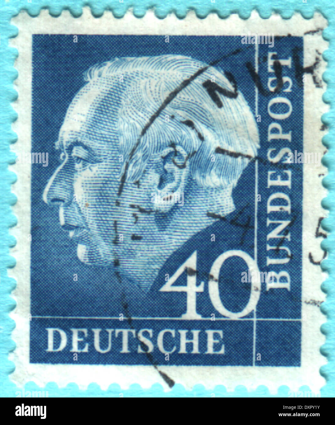 Deutsche bundespost stamp hi-res stock photography and images - Alamy