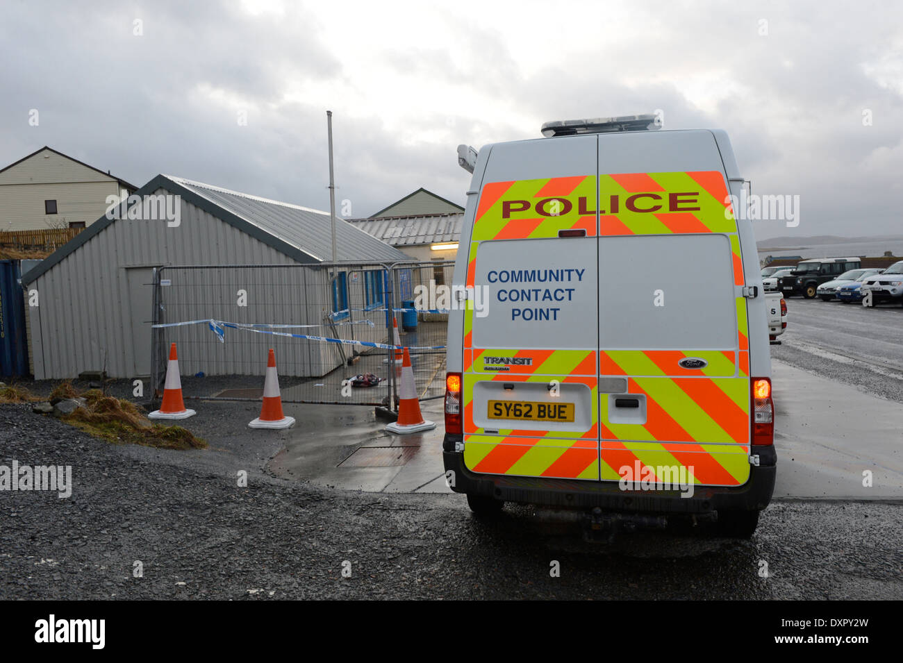 Police Cordon at an incident in Shetland Stock Photo - Alamy