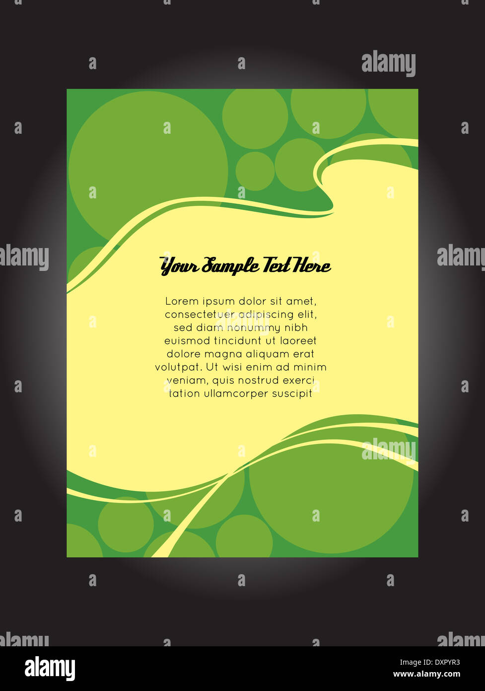 Flyer design content background. Design layout template Stock Photo - Alamy