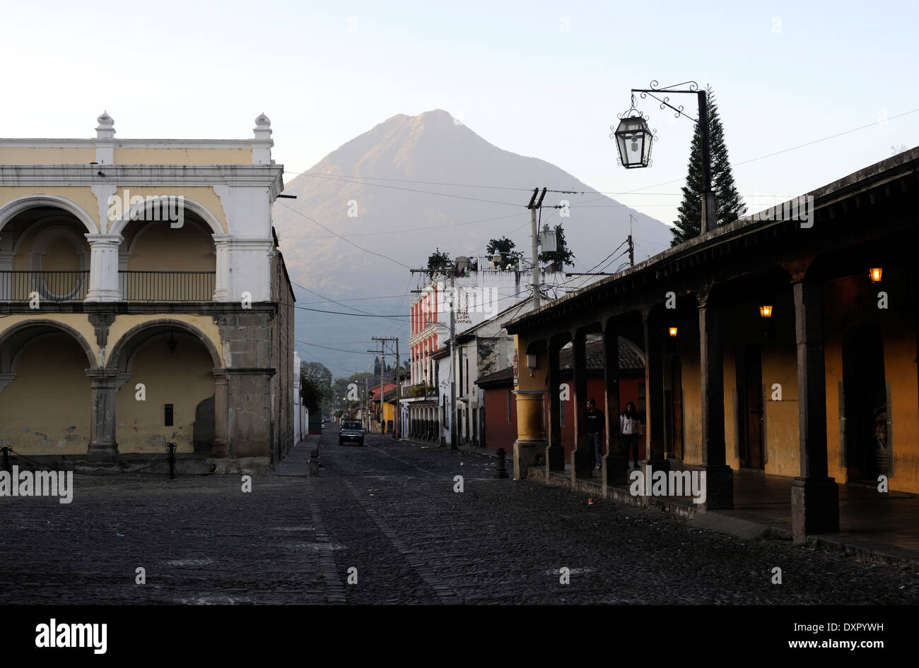 Volcan de Agua, the Volcano of Water, 3766m, dominates views to the ...