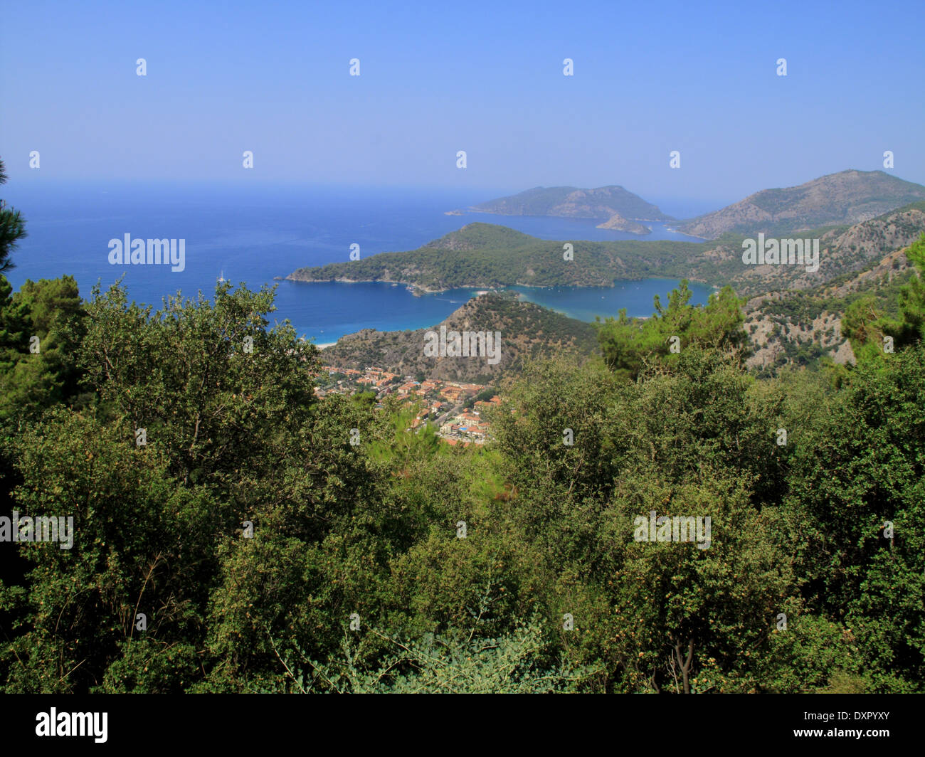 A view of the mountain region of the Mugla province of South Western ...