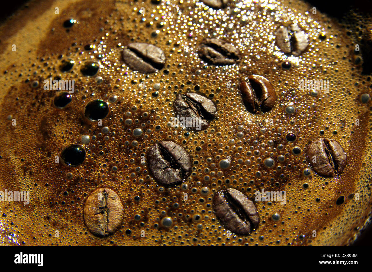 Coffee cream foam top hi-res stock photography and images - Alamy