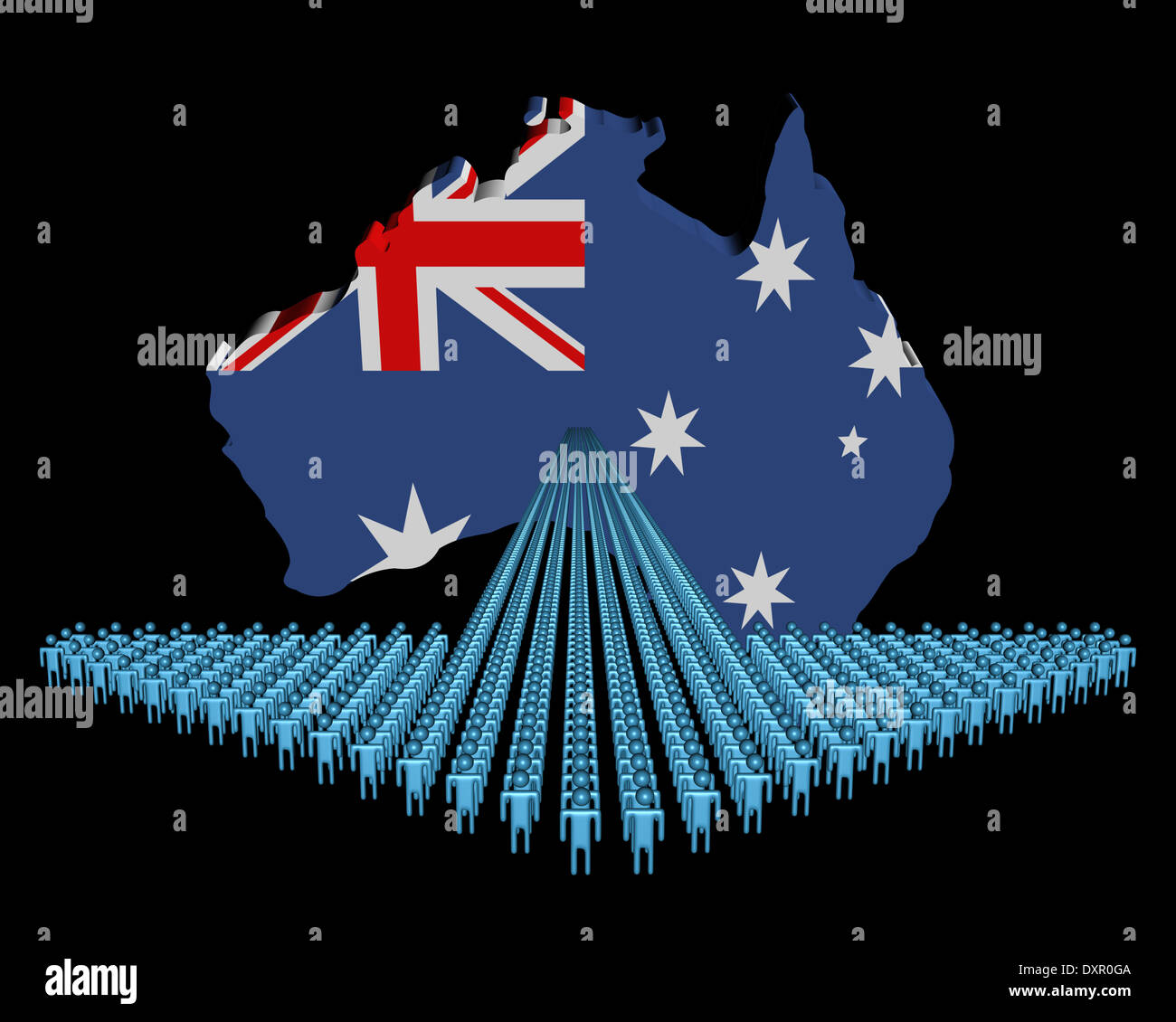 Arrow map australia hi-res stock photography and images - Alamy