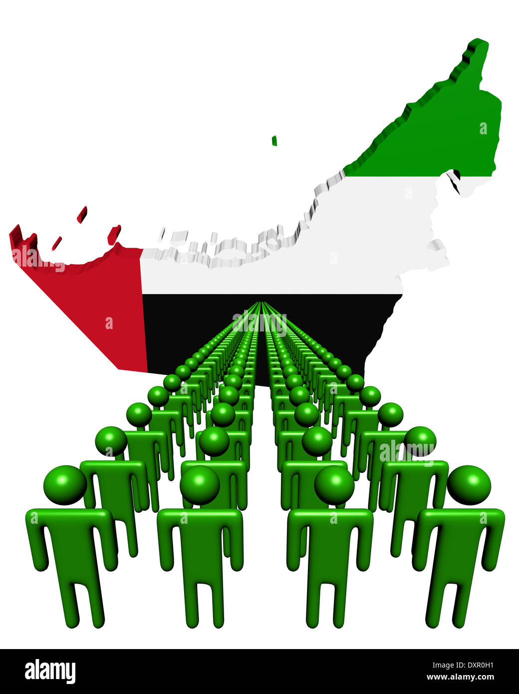 United arab emirates map lines hi-res stock photography and images - Alamy