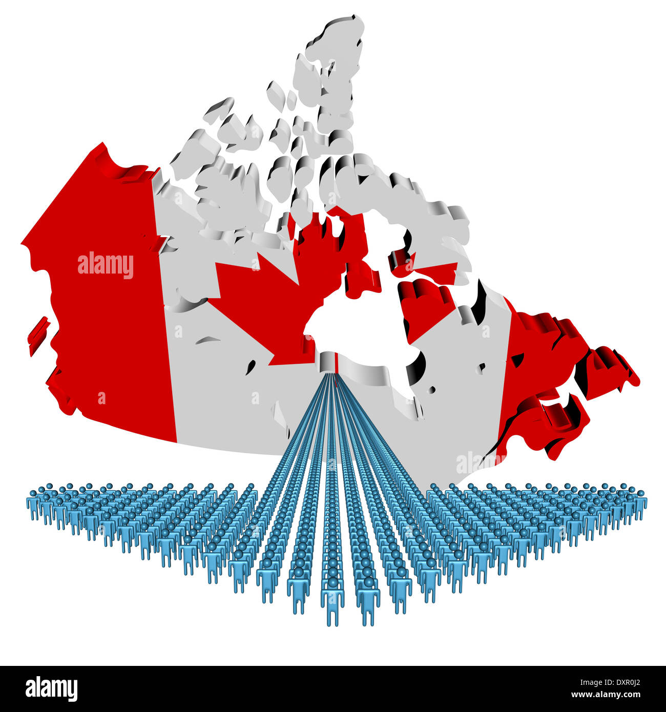 Canada map arrow hi-res stock photography and images - Alamy