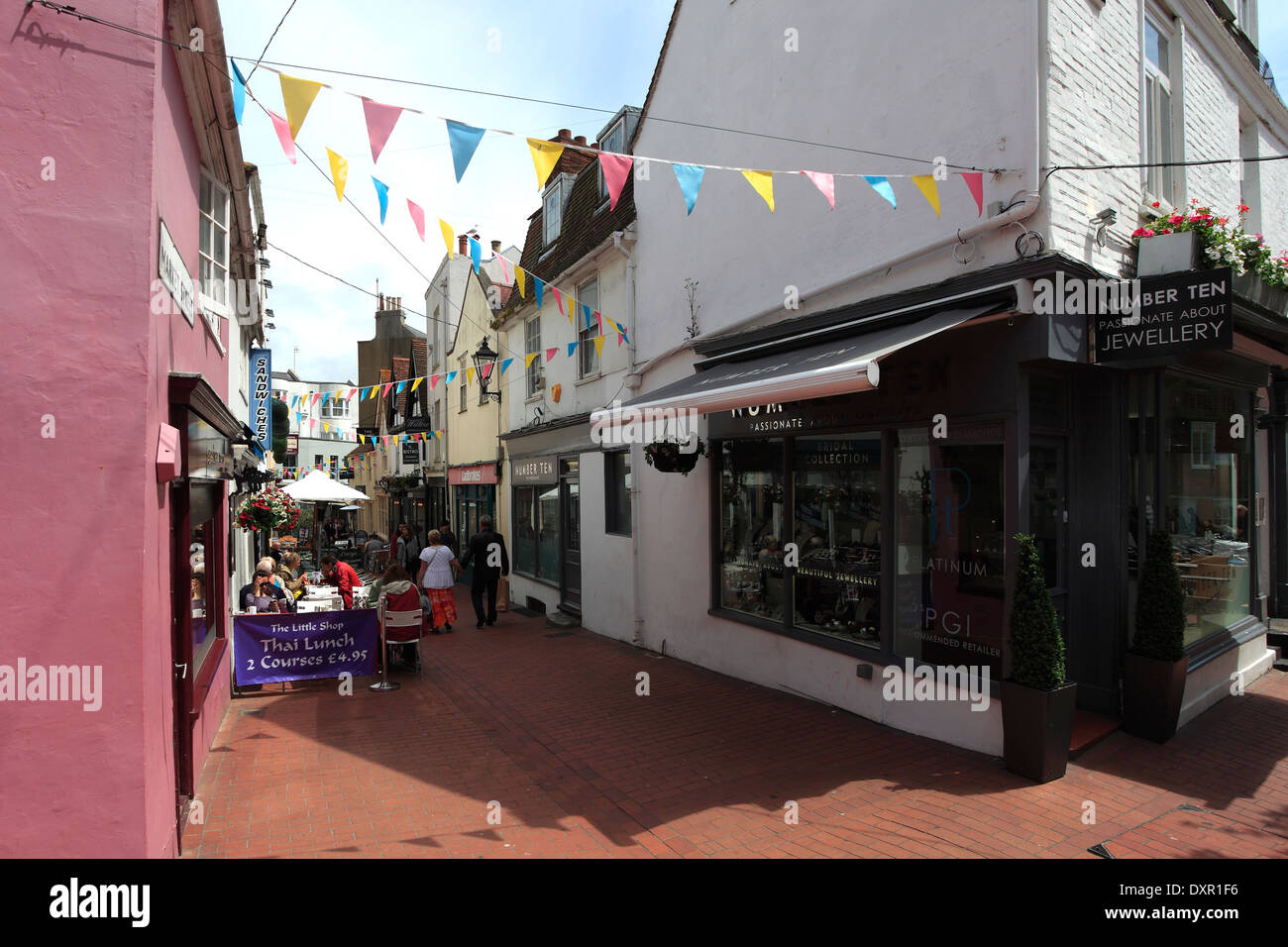 The Lanes shopping arcades, Brighton City, Brighton & Hove, Sussex ...